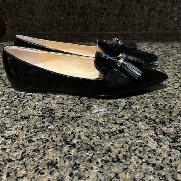Ivanka Trump | Shoes | Ivanka Trump Patent Leather Tasseled Flats ...